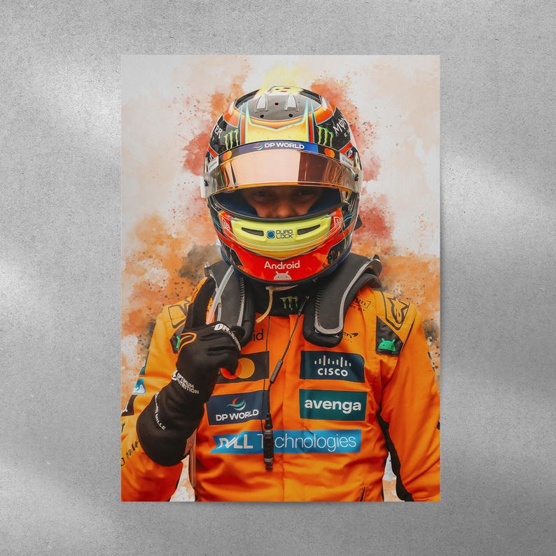 Oscar Piastri Poster, Formula 1 Poster, Car Poster, Sports Poster ...