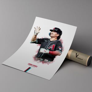 Corbin Carroll Poster, Baseball Poster, MLB Poster, Sports Poster ...