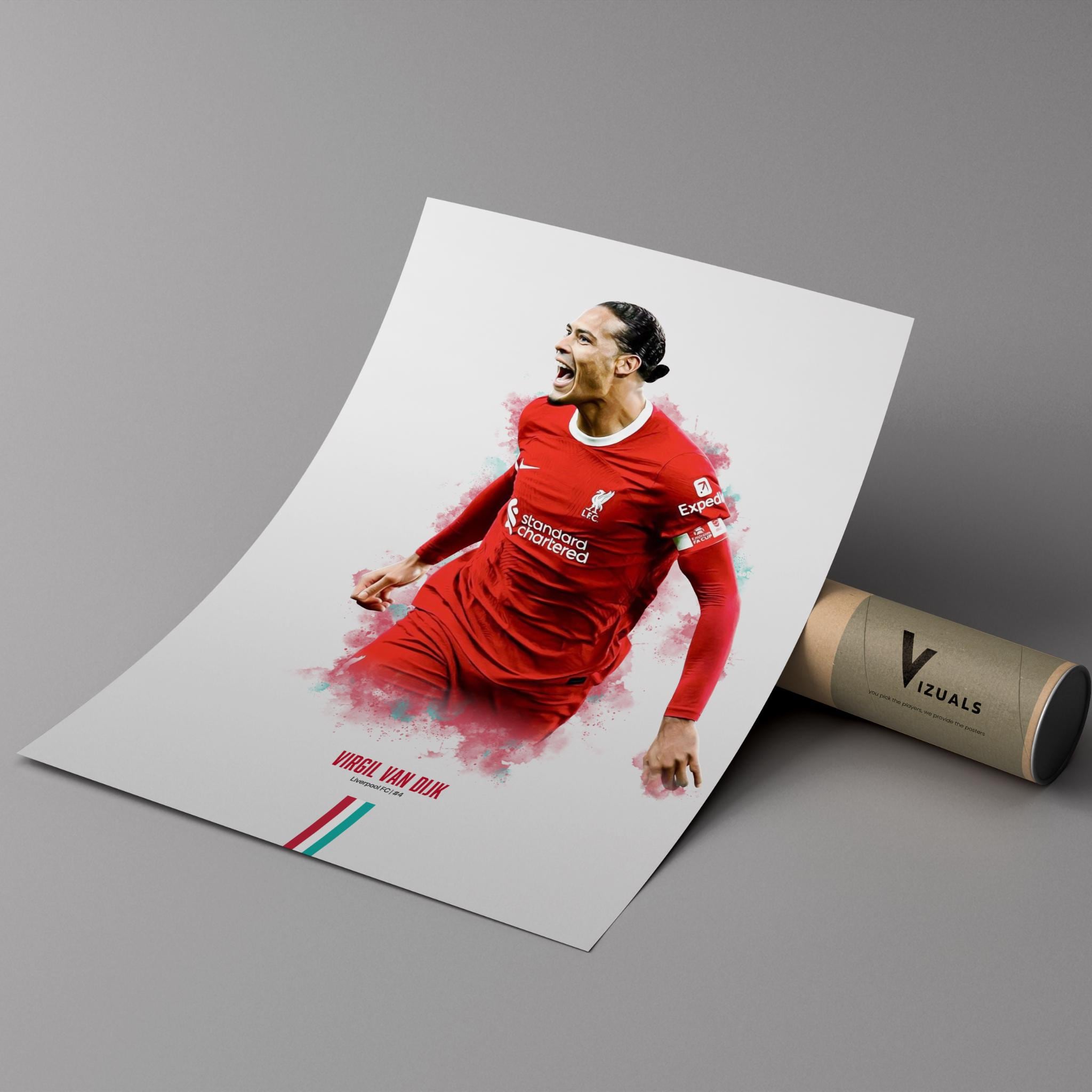 Virgil Van Dijk Poster, Football Poster, Soccer Poster, Sports Poster ...