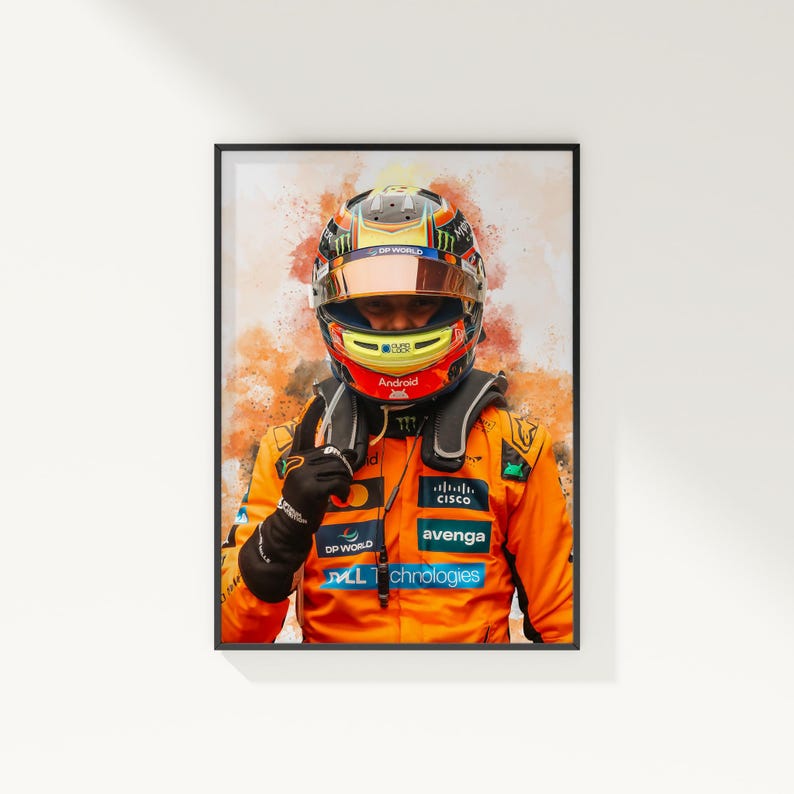 Oscar Piastri Poster, Formula 1 Poster, Car Poster, Sports Poster ...