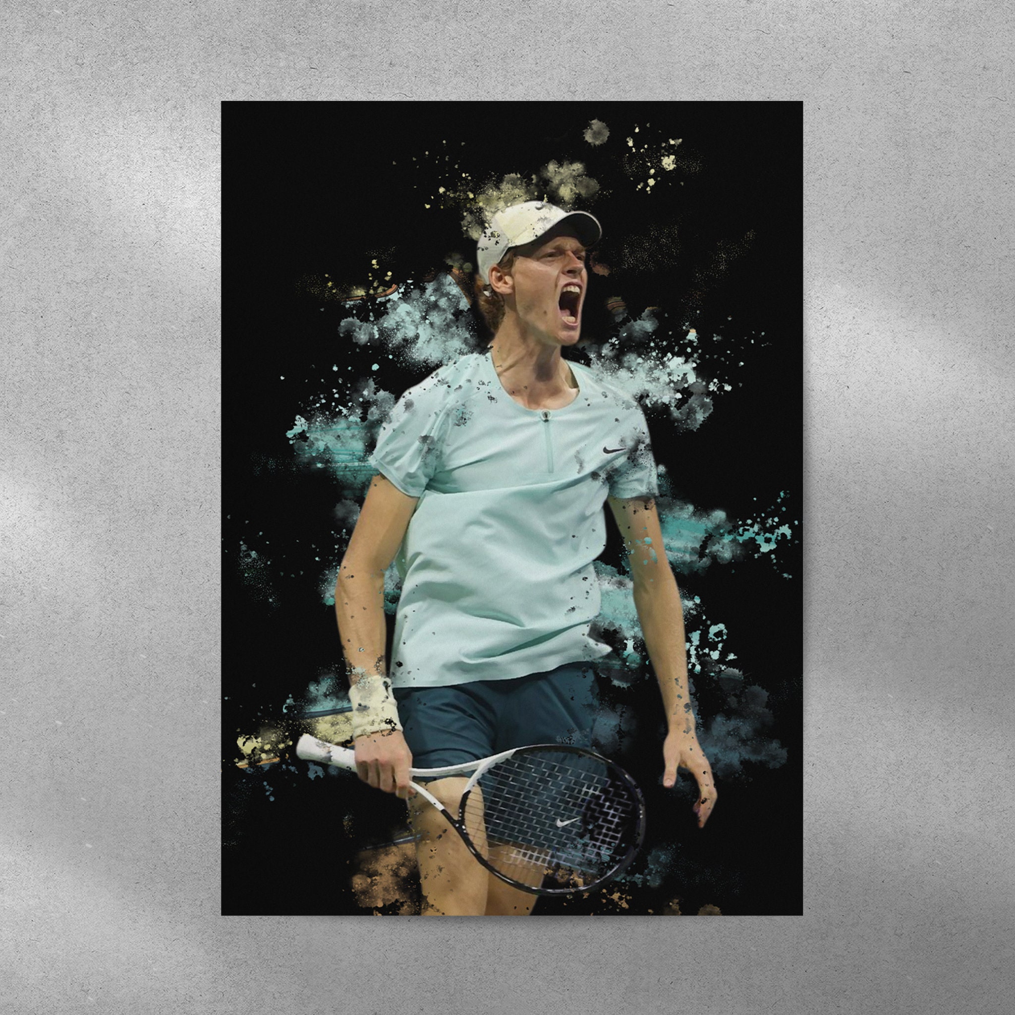 Jannik Sinner Poster, Tennis Poster, Tennis Print, Sports Poster, Wall ...
