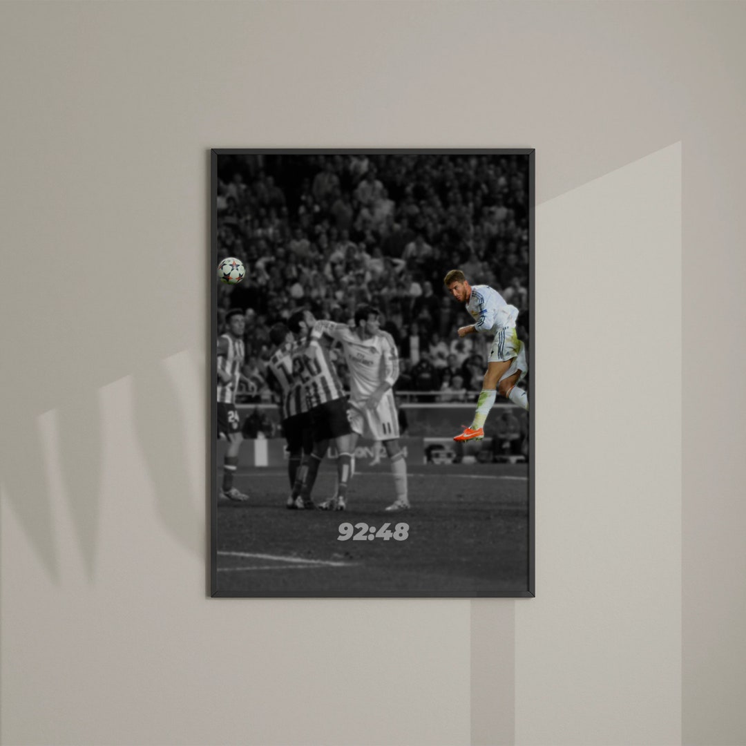 Sergio Ramos Poster, Football Poster, Football Print, Sports Poster ...