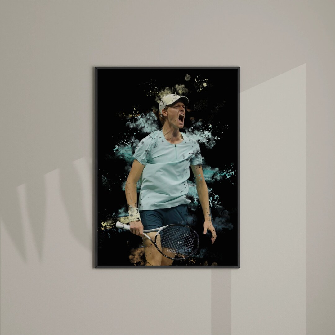 Jannik Sinner Poster, Tennis Poster, Tennis Print, Sports Poster, Wall ...