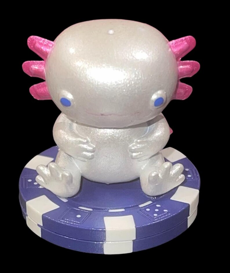 Axolotl Card Protector. Custom 3D Printed and Hand Painted to Order. - Etsy