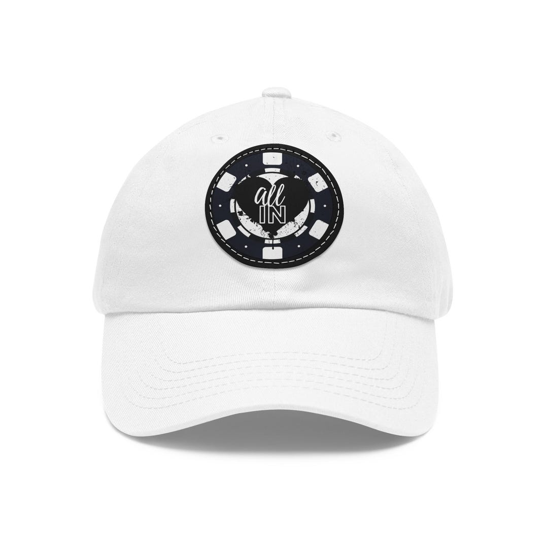 All in Poker Hat With Leather Patch - Etsy
