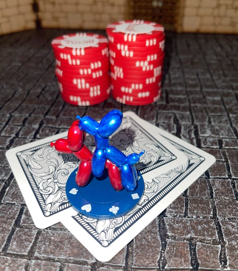 Balloon Animals Poker Card Protectors. Custom 3D Printed and Hand ...