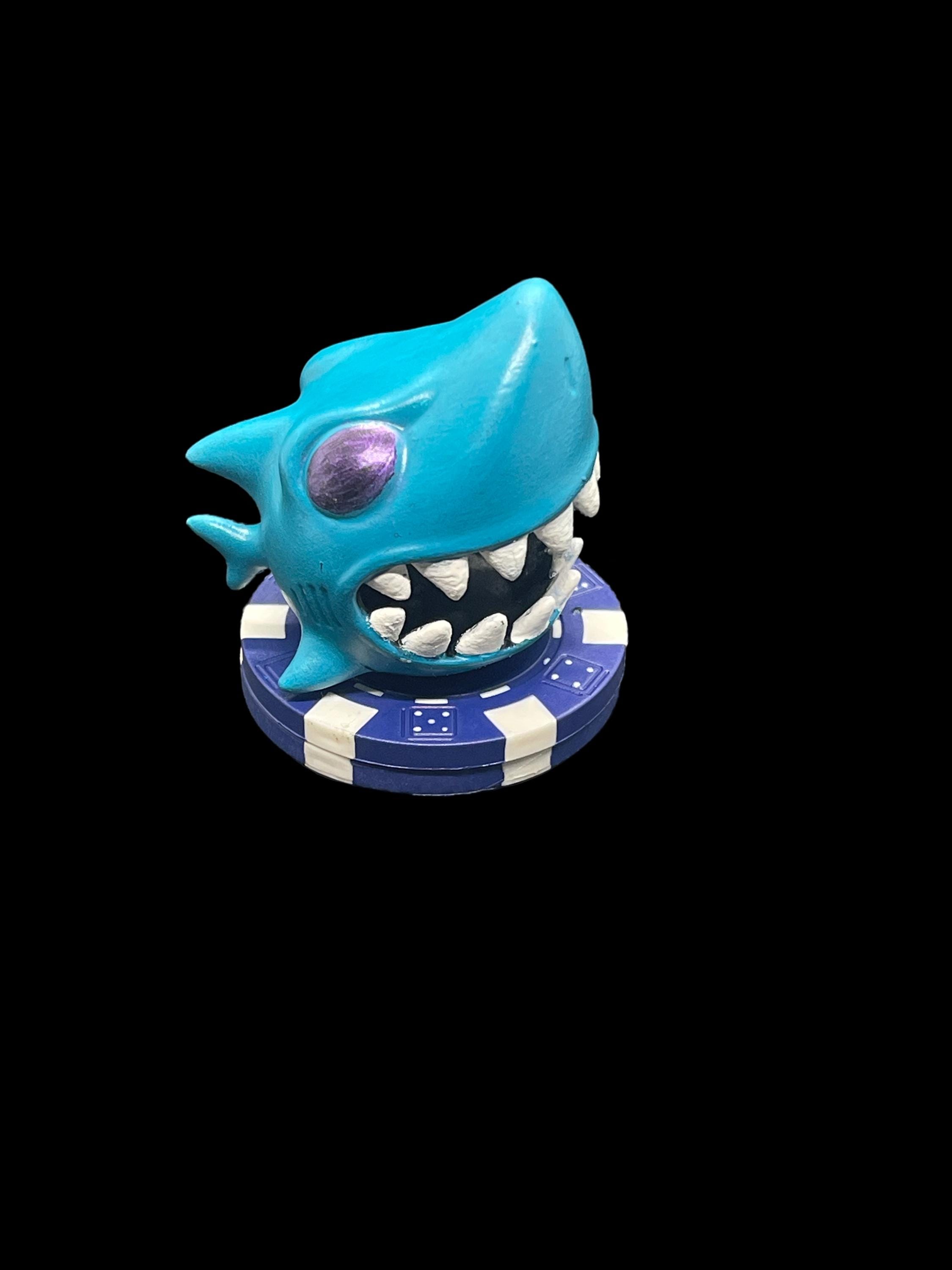 Shark Poker Card Protector. Custom 3D Printed & Hand Painted to Order ...