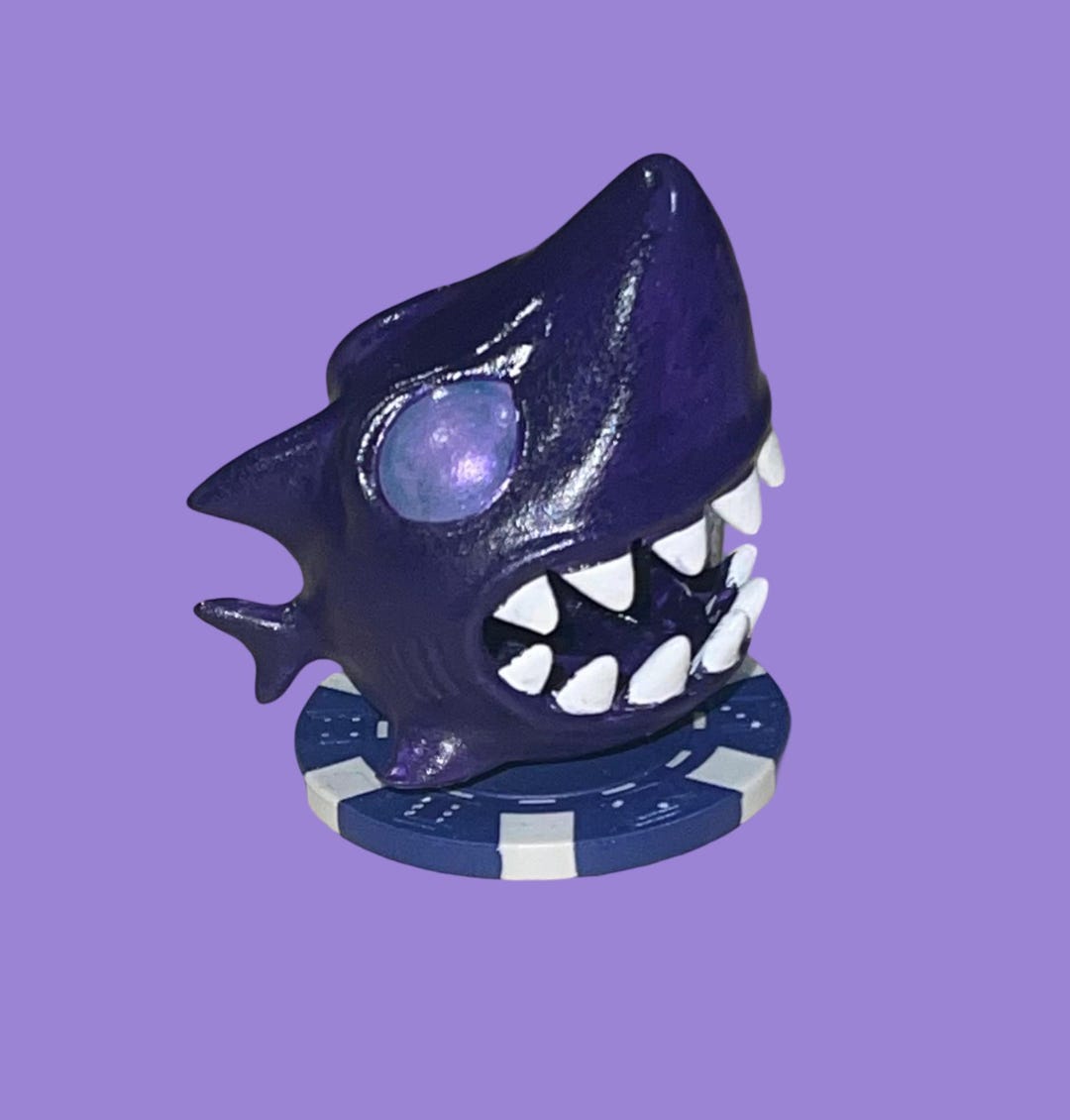 Shark Poker Card Protector. Custom 3D Printed & Hand Painted to Order ...