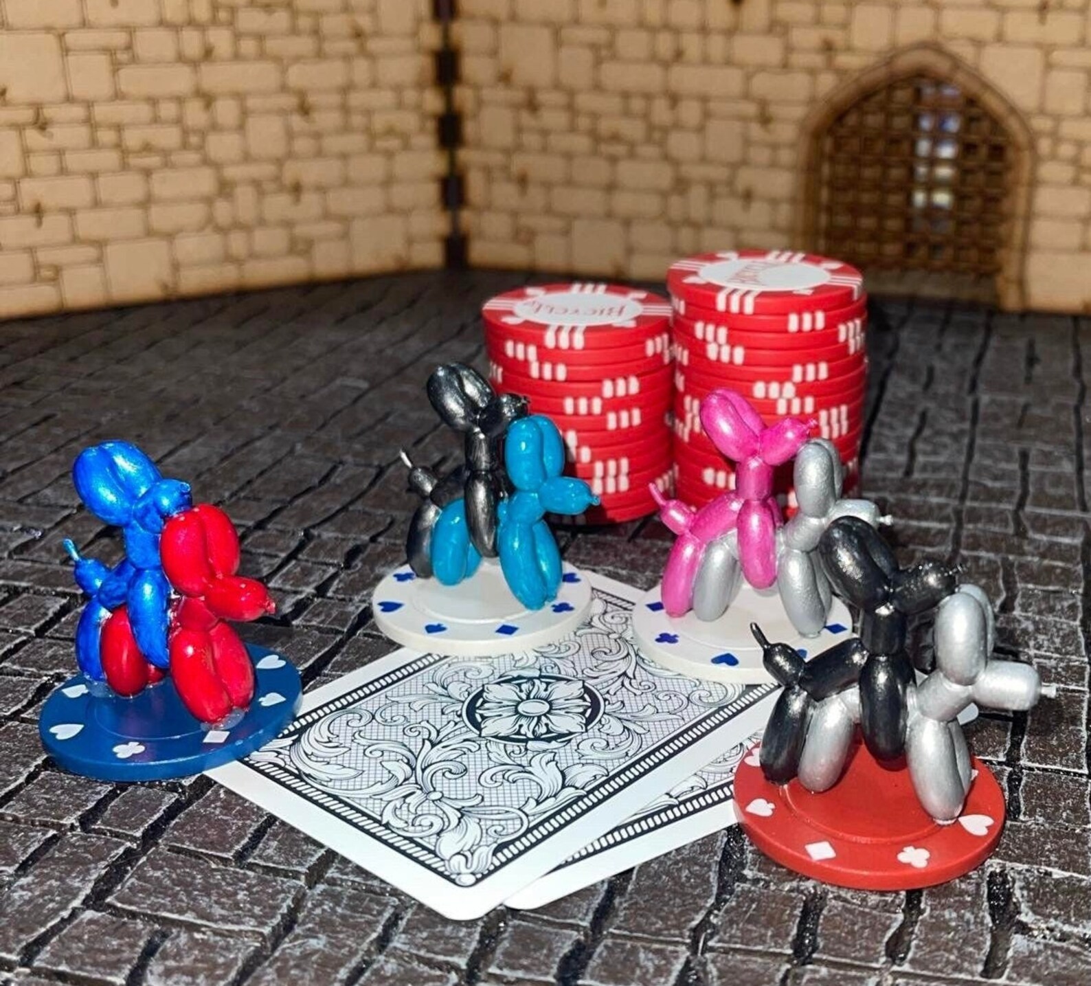 Balloon Animals Poker Card Protectors. Custom 3D Printed and Hand ...