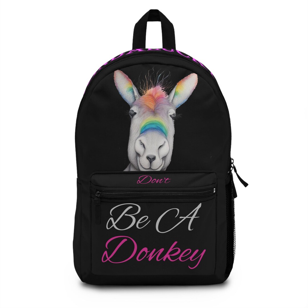 Dont Be a Donkey Poker Backpack in Black - Etsy