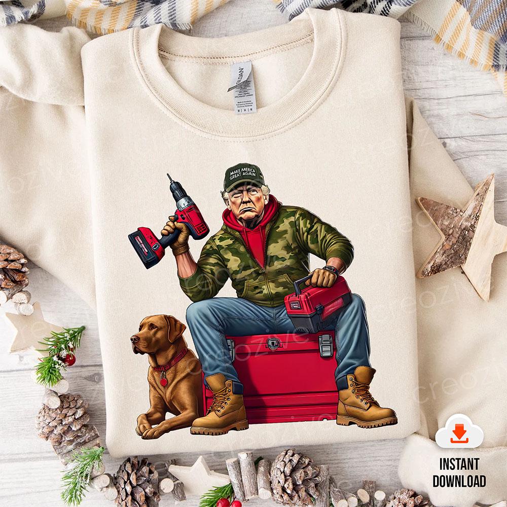 Trump Tools Camo PNG, Fuel Hand Drill Dog Hunt Hodieho Political ...