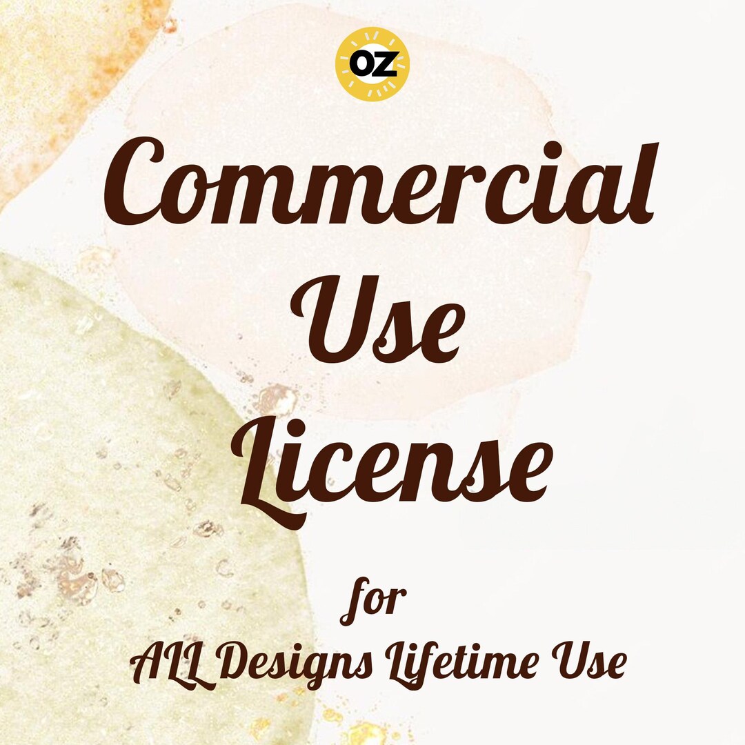 Commercial License for ALL Designs - Lifetime Use (for POD Sellers) - Etsy