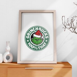 Grinch Face SVG, Grinchmas Blend Png, Starbucks Grinchbucks %100that ...