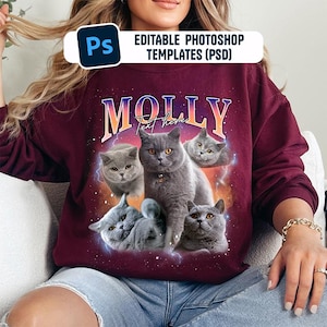 Custom Bootleg Rap Tee Editable Photoshop PSD Files, DIY Bootleg ...