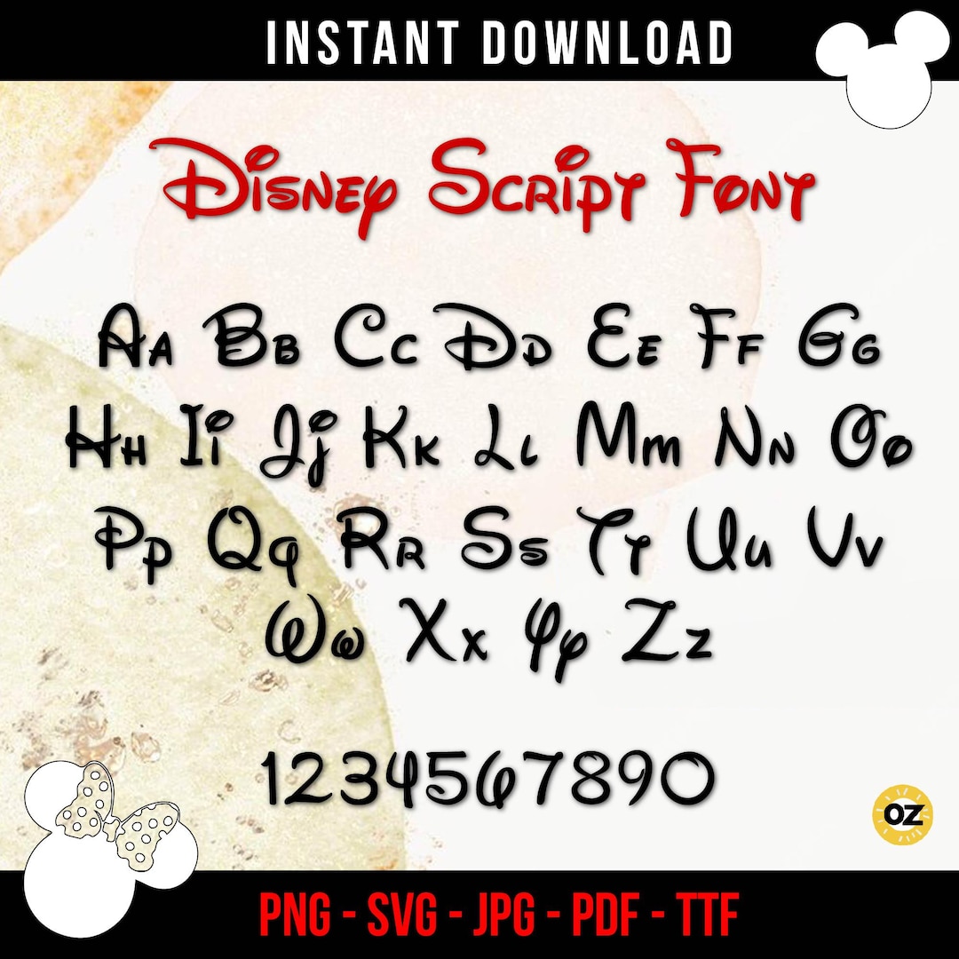 Cartoon Font SVG, Mouse Font SVG, Mouse Alphabet SVG, Letters Svg ...