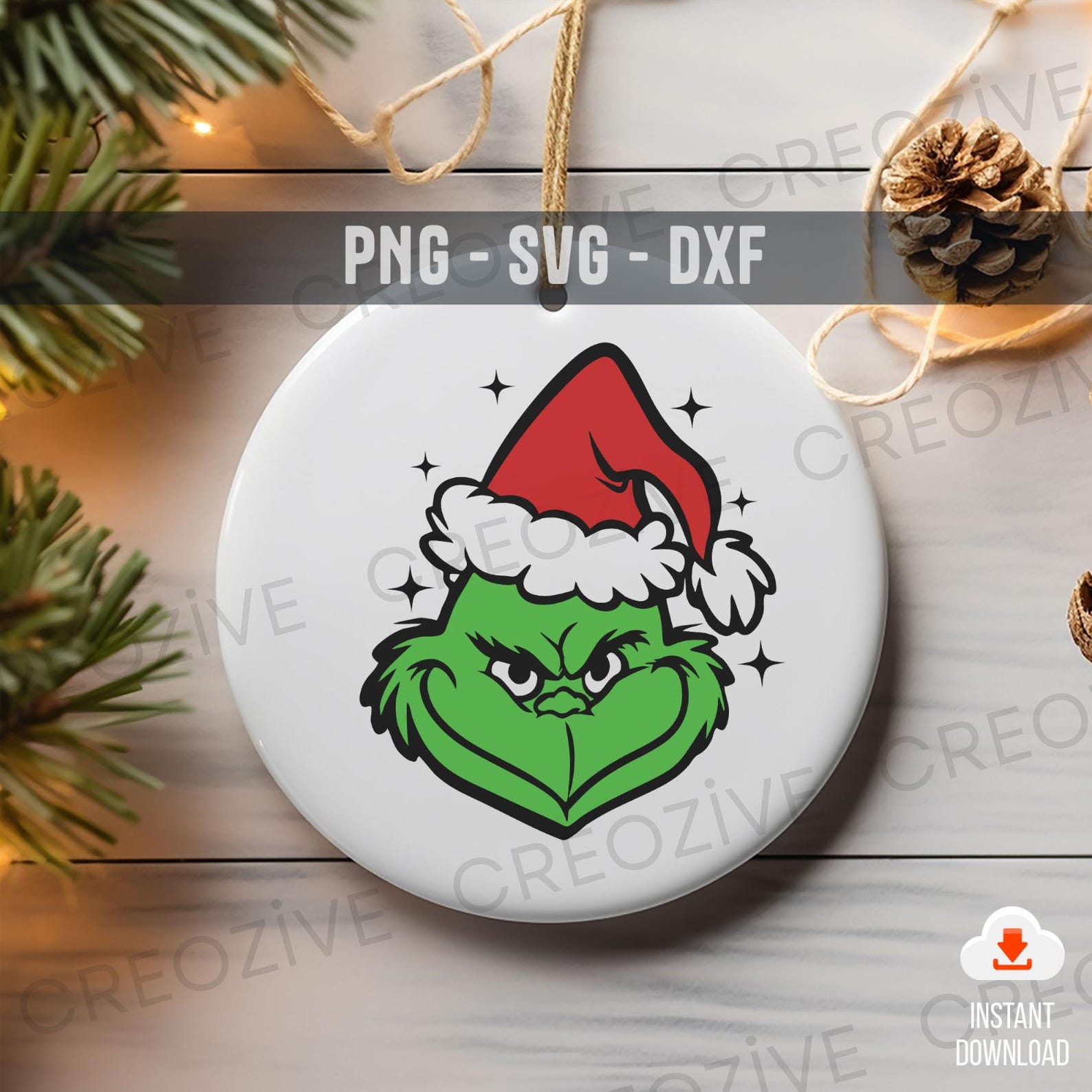 Grinch Face, Grinch SVG, Grinning Merry Grinchmas, Christmas Clip Art ...