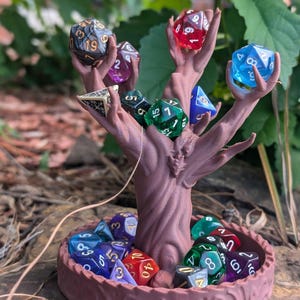 Warped Tree Dice Guardian Free Shipping 3D Printed Fantasy Dice Holder ...