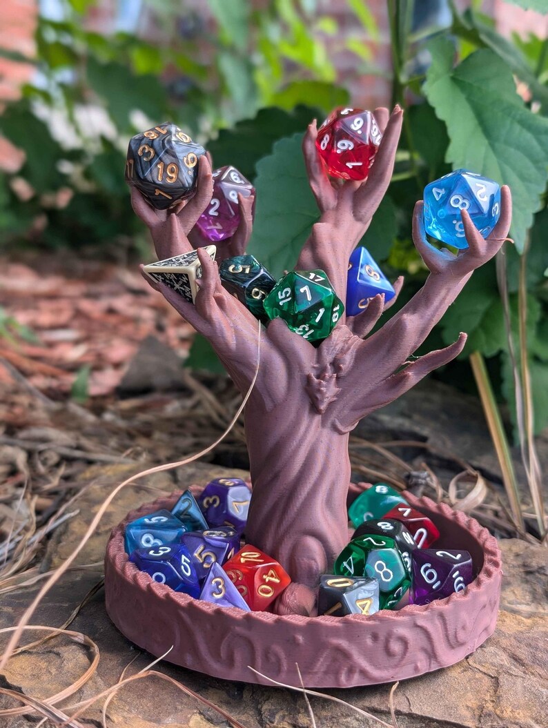 Warped Tree Dice Guardian Free Shipping 3D Printed Fantasy Dice Holder ...