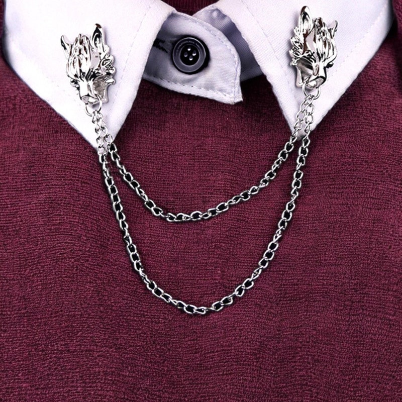 Collar Pin Chain - Etsy