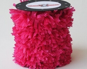 Crepe Paper Fringe Hot Pink and White | Etsy