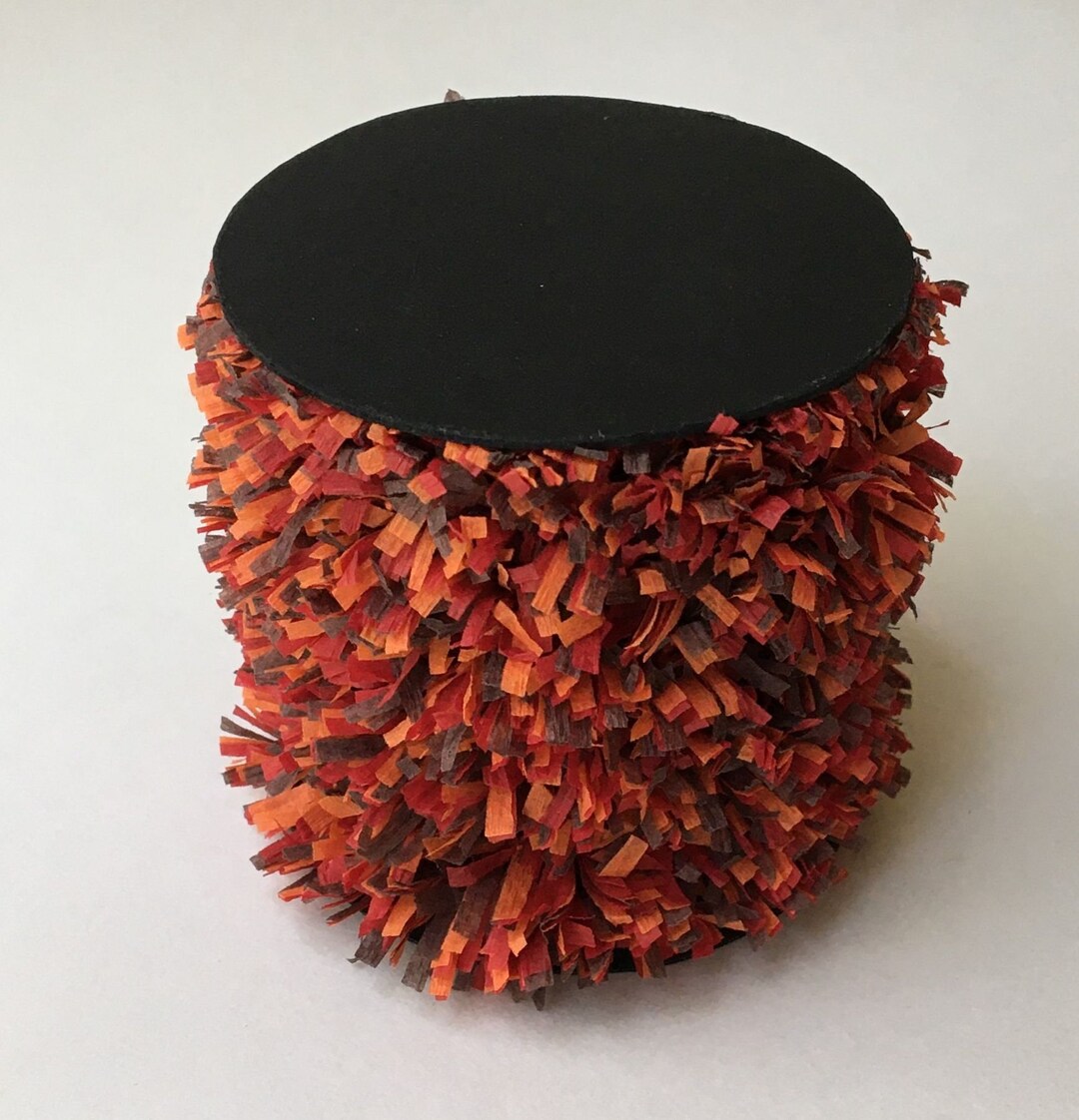 New Color Combination! Handmade Crepe Fringe Fall Colors: Orange, Red ...