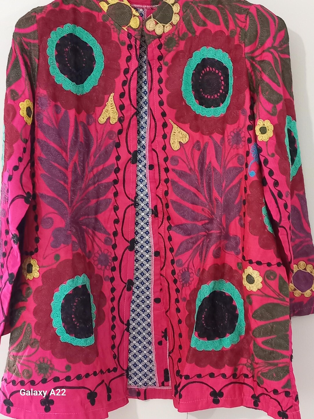 Suzani Kaftan, Hippie Jacket, Suzani Jacket, Ikat Silk Jacket, Colorful ...