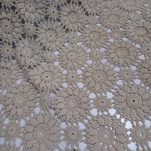 Vintage Handmade Lace Tablecloth – Crochet, Bohemian and Rustic Home ...