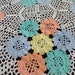 Colorful French Lace Round Tablecloth, Vontage Crochet Lace Circle ...