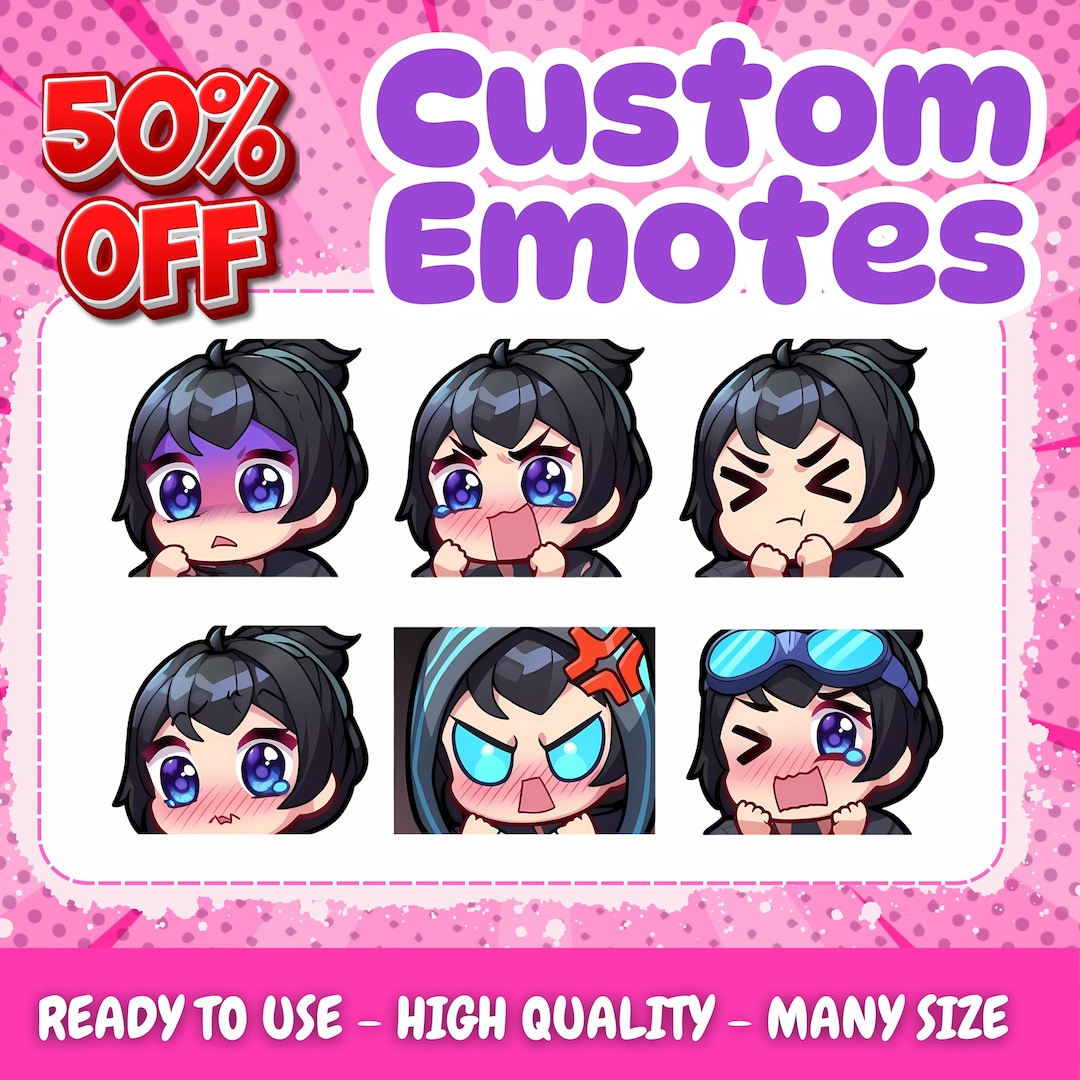 Custom Twitch Emotes High Quality Premium | Twitch Emoji for Streamer ...