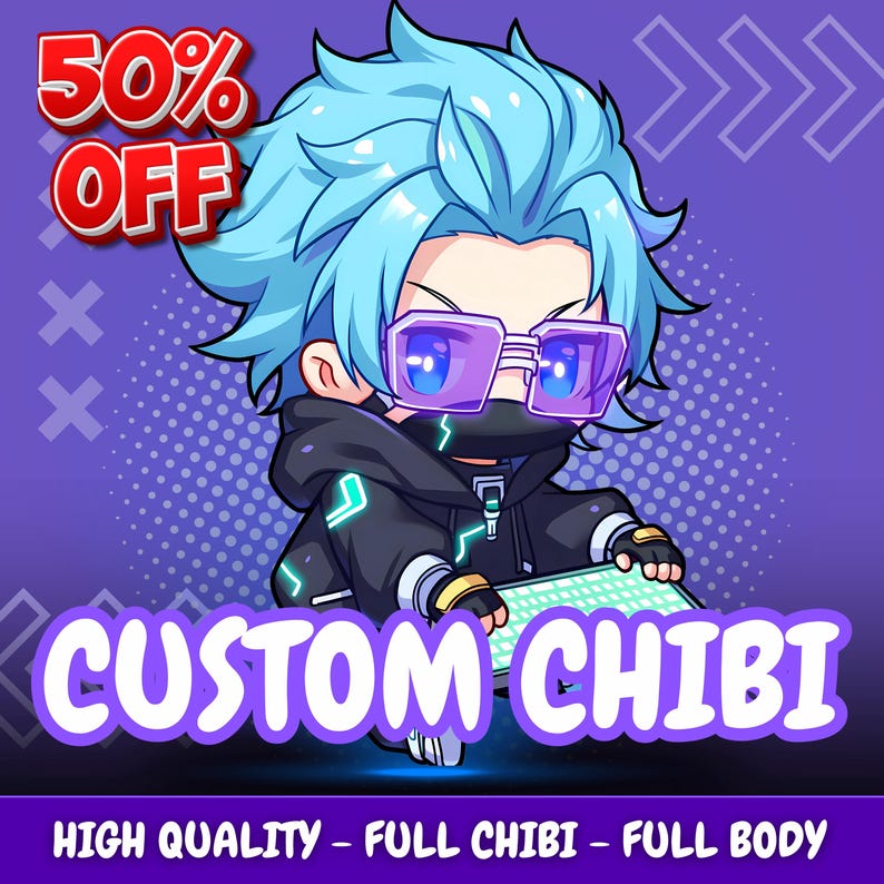 Custom Chibi Anime Chibi Character Chibi Art Cute Chibi Chibi Emotes ...