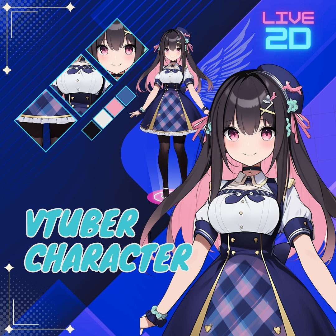CUSTOM LIVE2D VTUBER MODEL Rigging Vtuber Model, Vtuber, Custom Vtuber Model, Live2d Model ...