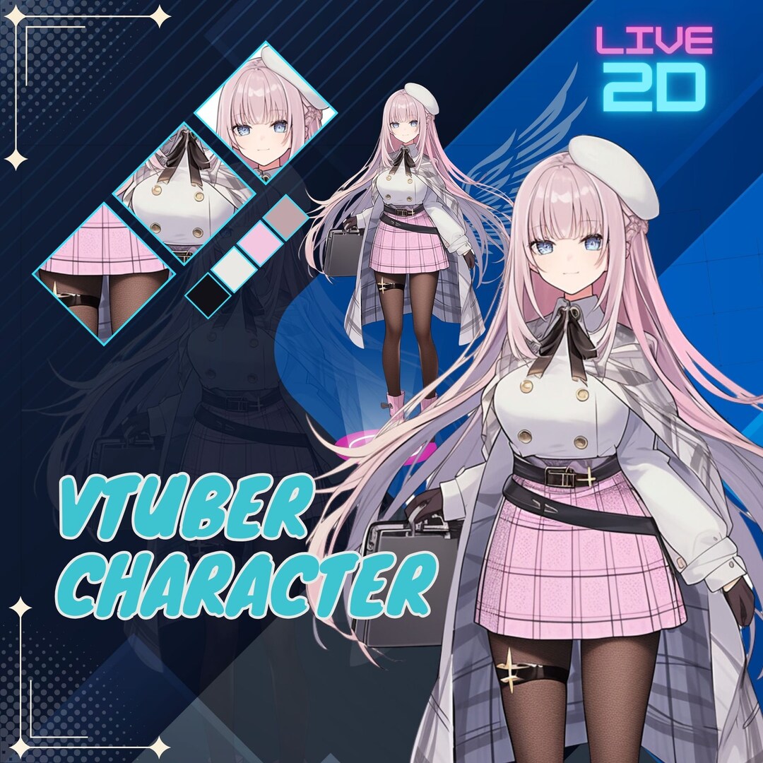 CUSTOM LIVE2D VTUBER MODEL Rigging Vtuber Model, Vtuber, Custom Vtuber ...