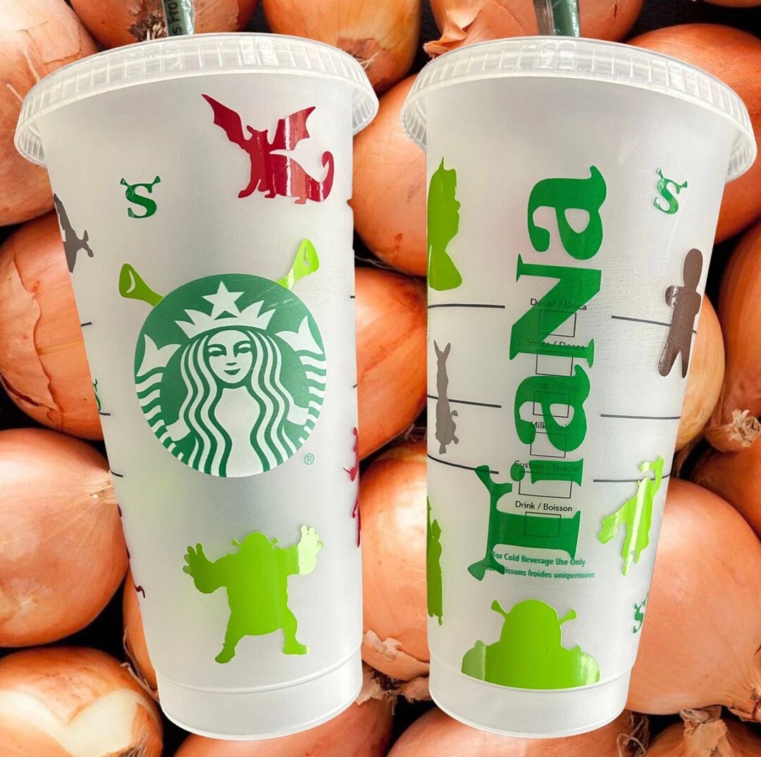 Custom Shrek Starbucks Cup Personalized Starbucks Reusable Cold Cup ...