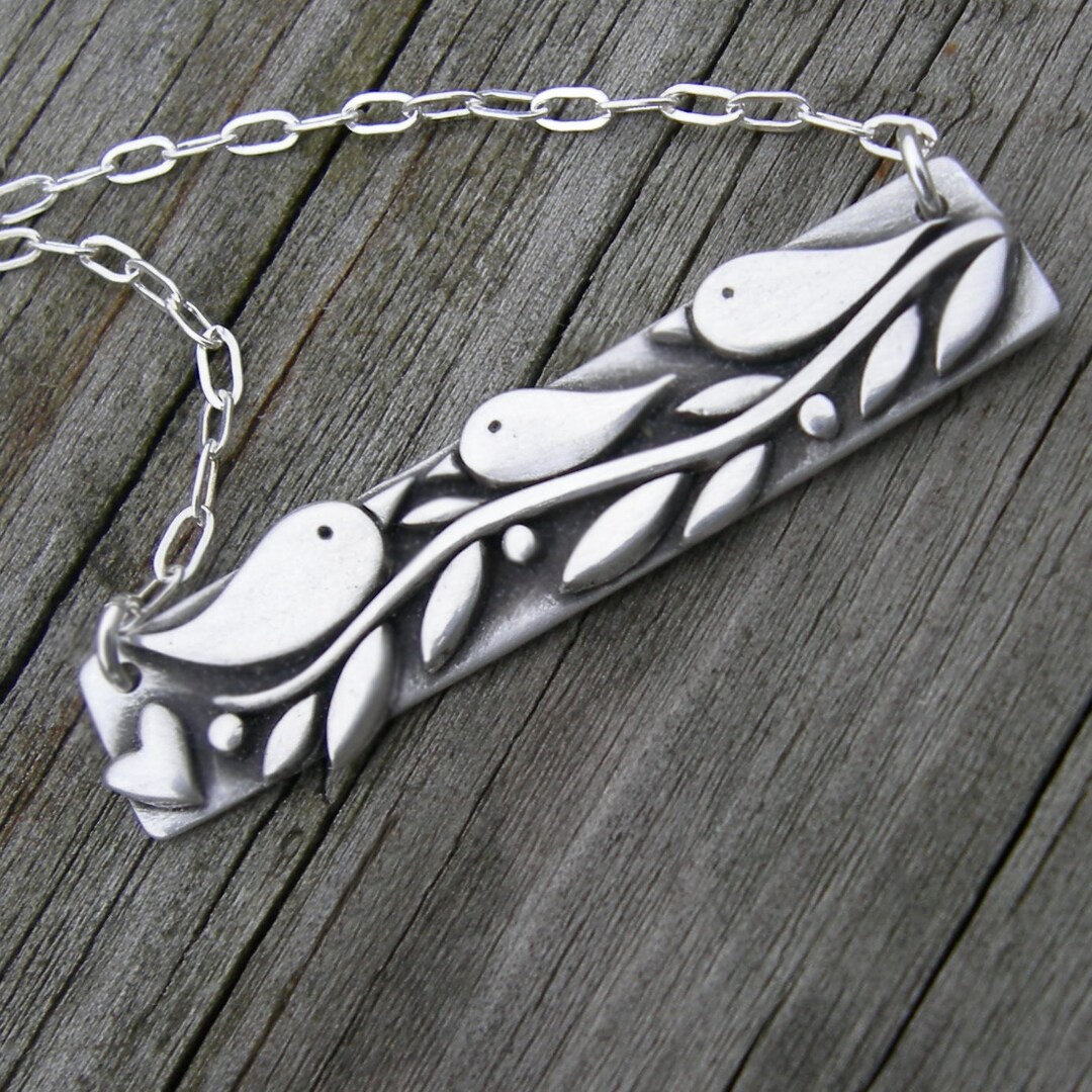 Three Little Birds Bar Necklace MADE TO ORDER - Etsy