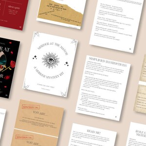 DIY Murder Mystery Party Kit – Printable Whodunnit Dinner Game – How to ...
