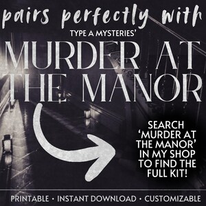 Murder Mystery Photo Booth Props – Printable Halloween & Party Signs ...
