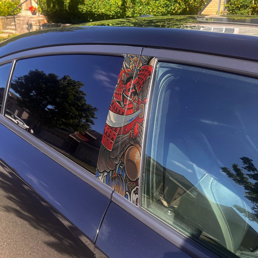 Drunken Samurai Pillar Decal, Car Door Pillar Sticker, Japanese JDM ...