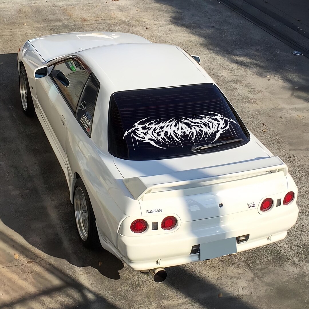 Deathcore Windshield Decal, JDM Car Banner, Rear Window Sticker, Back ...