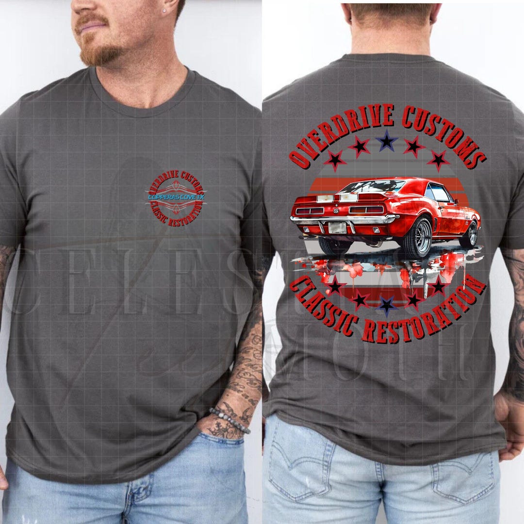 Custom Classic Car Shirt: Vintage Racing Tee, Car Guy Gift - Etsy