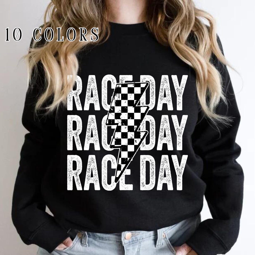 Racing Crewneck Sweatshirt - Perfect for Race Day Enthusiasts, Casual ...