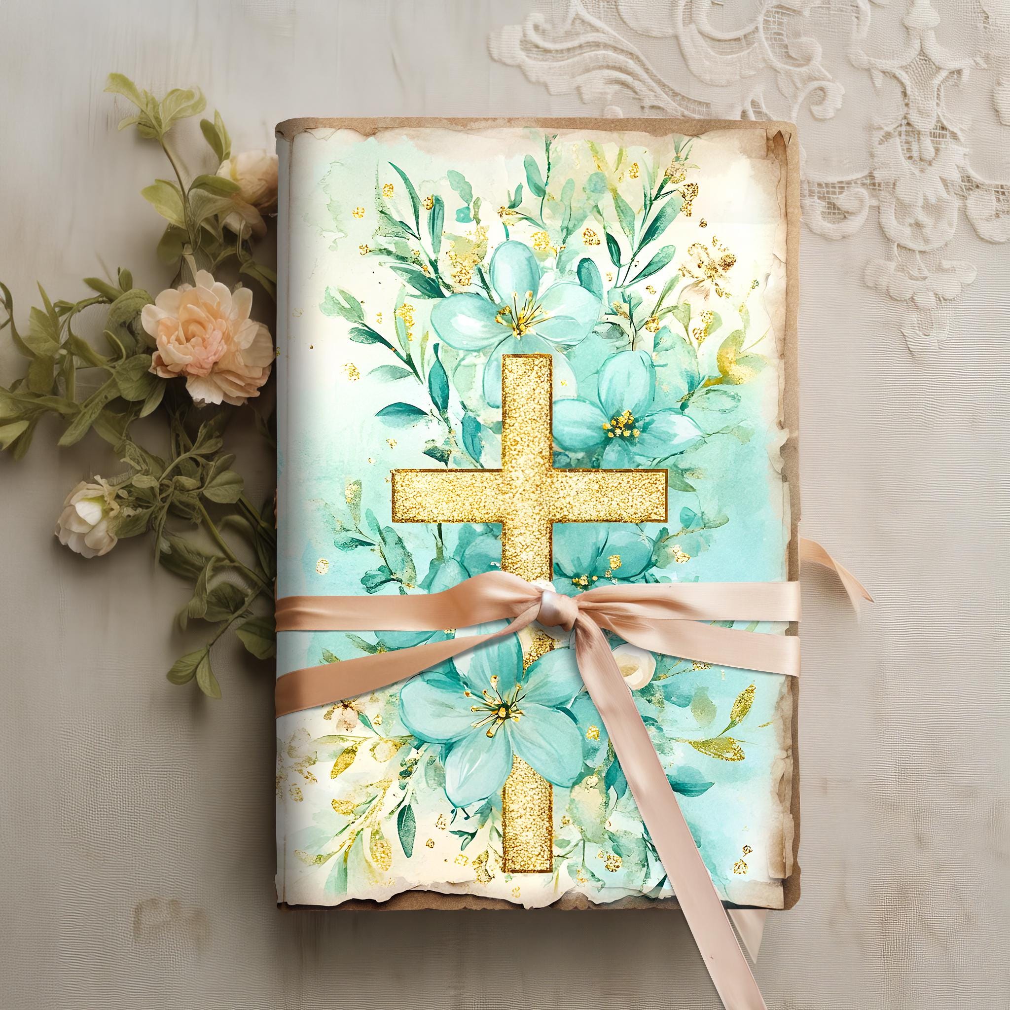 Easter Faith Junk Journal Papers, Digital Journal Pages, Devotional ...