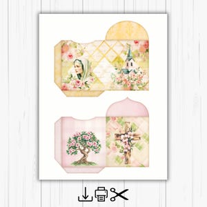 Faith and Flowers Junk Journal Mini Envelopes, Prayer, Devotional ...