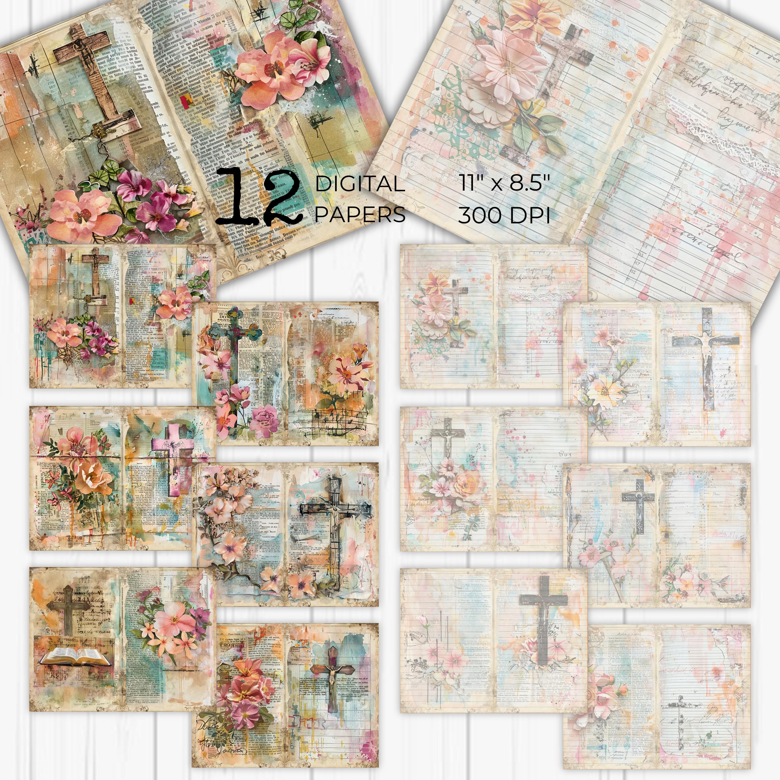 Faith Junk Journal Kit, Prayer Journal, Christian, Junk Journal, Papers ...