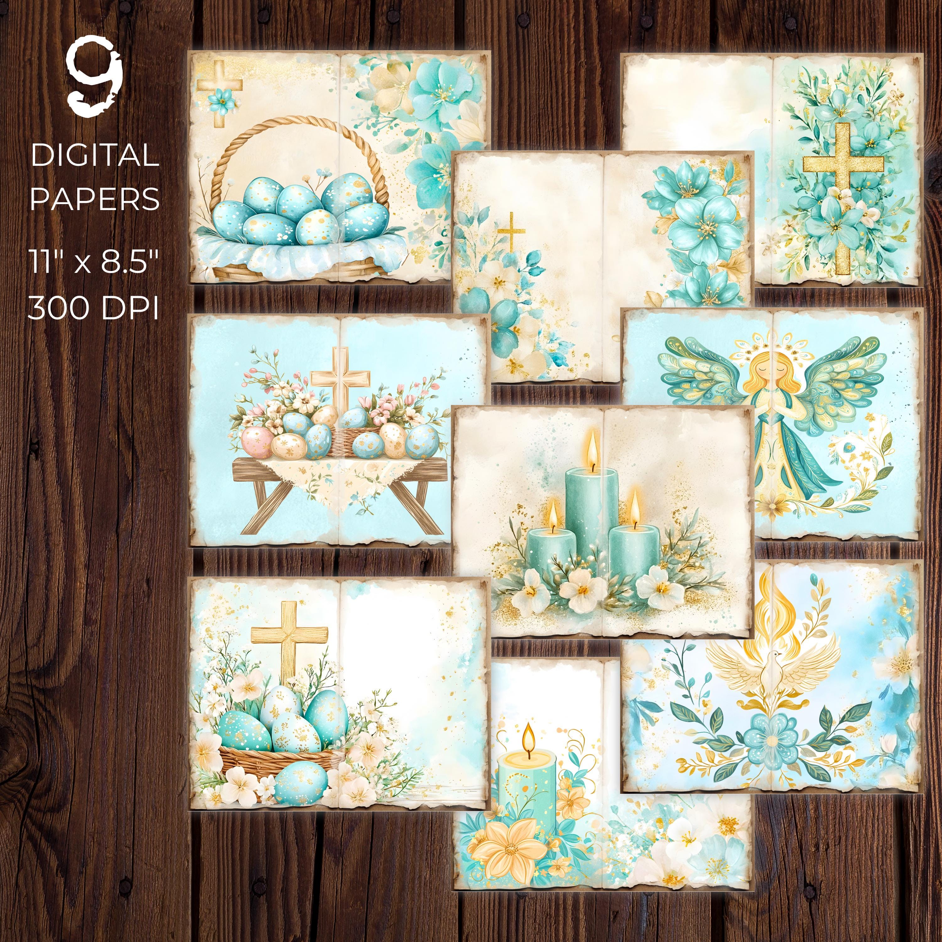 Easter Faith Junk Journal Papers, Digital Journal Pages, Devotional ...
