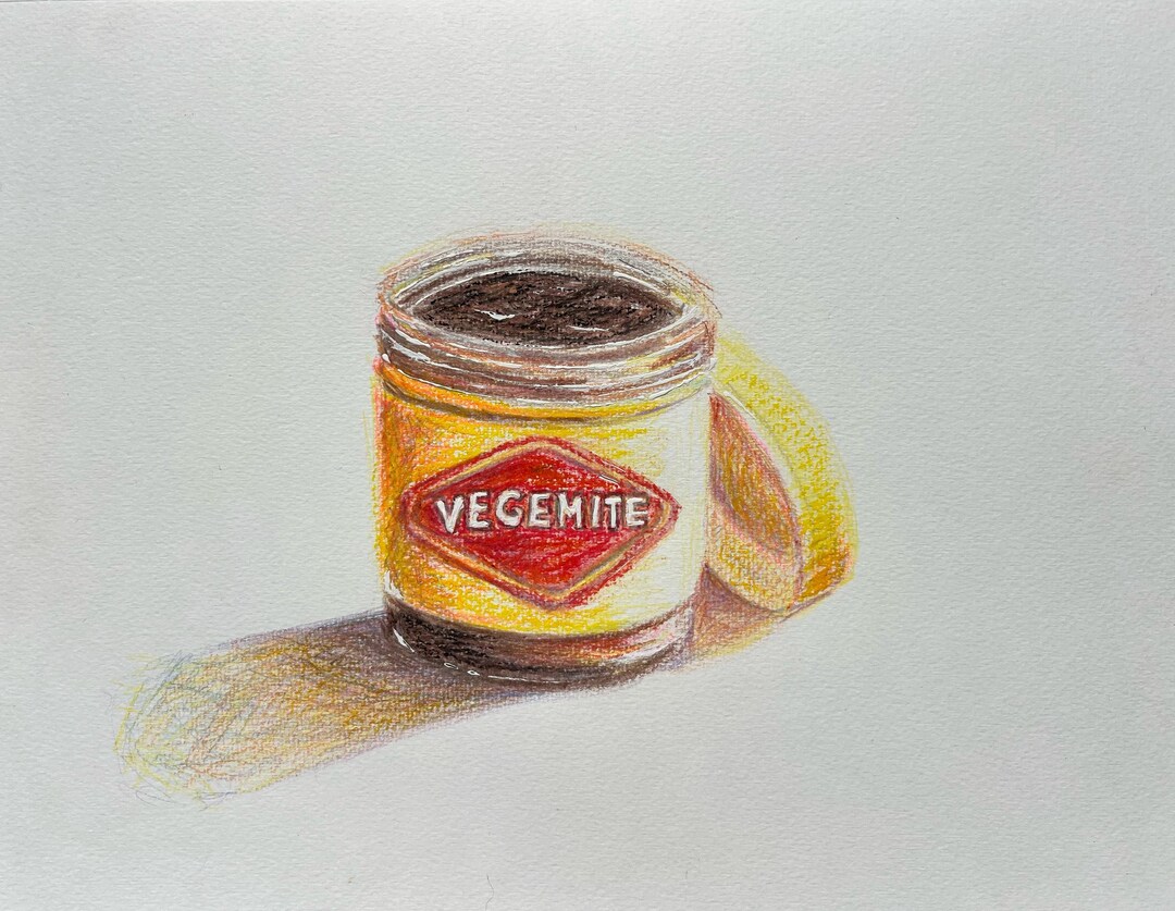 Vegemite Original Drawing by Emily-rose Alcock - Etsy