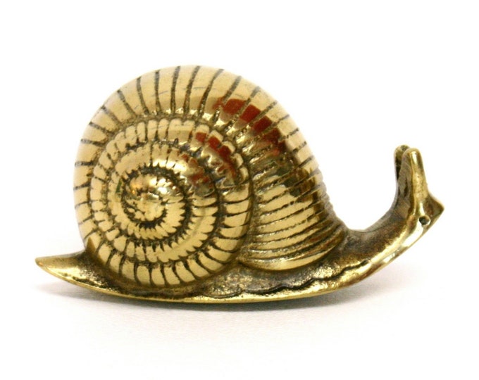 Vintage Brass Snail Figurine by Seiden - Etsy