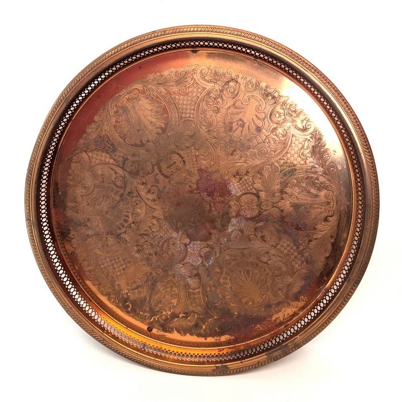 Large Copper Tray - Etsy