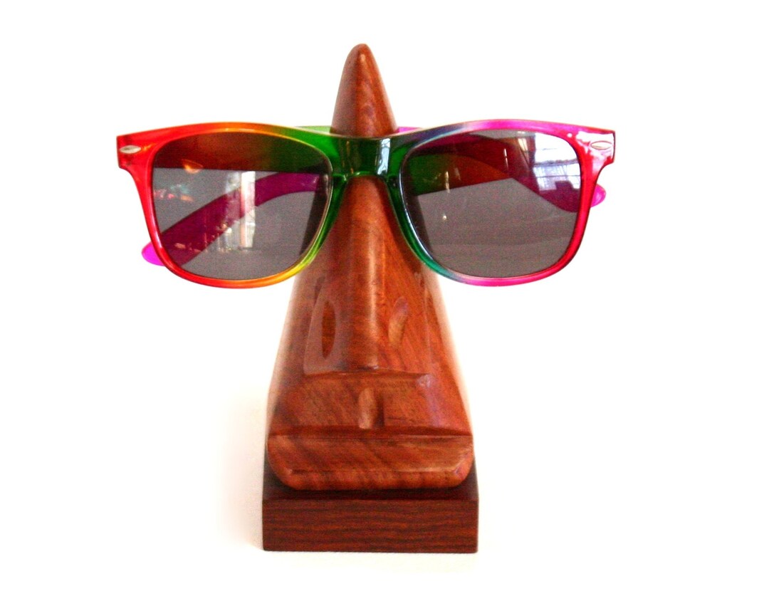 Whimsical Wooden Nose Shaped Glasses Holder - Etsy