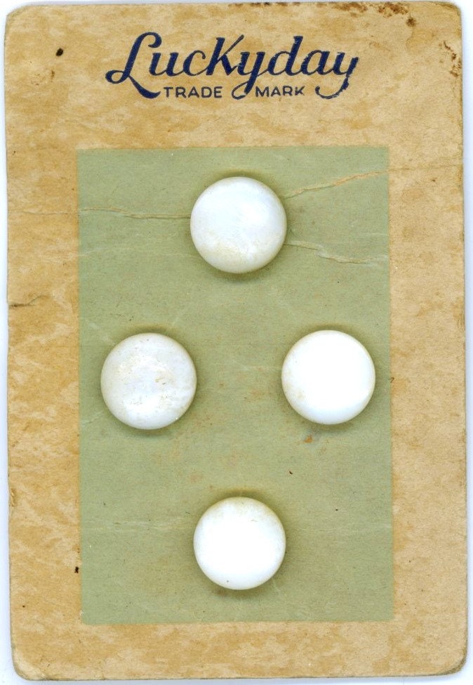 7 Cards Antique & Vintage Button Card Lot MOP Mother of Pearl, Abalone ...