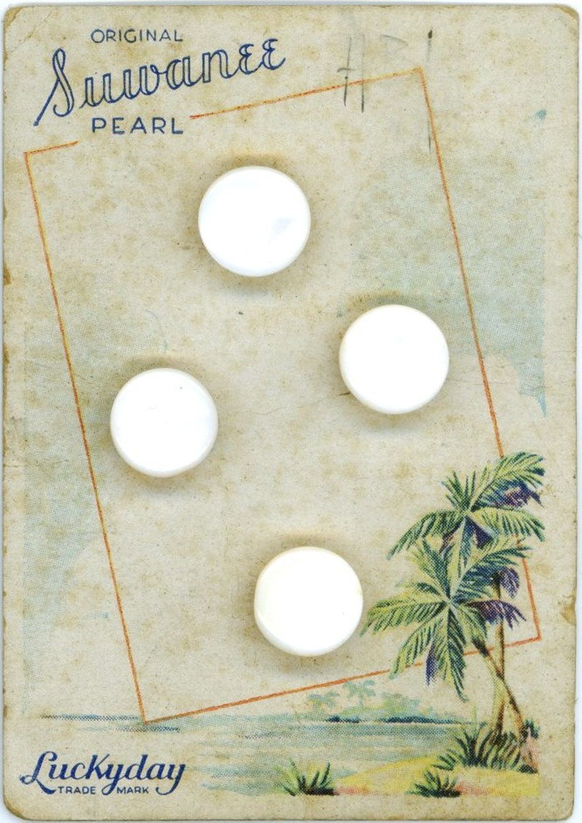7 Cards Antique & Vintage Button Card Lot MOP Mother of Pearl, Abalone ...